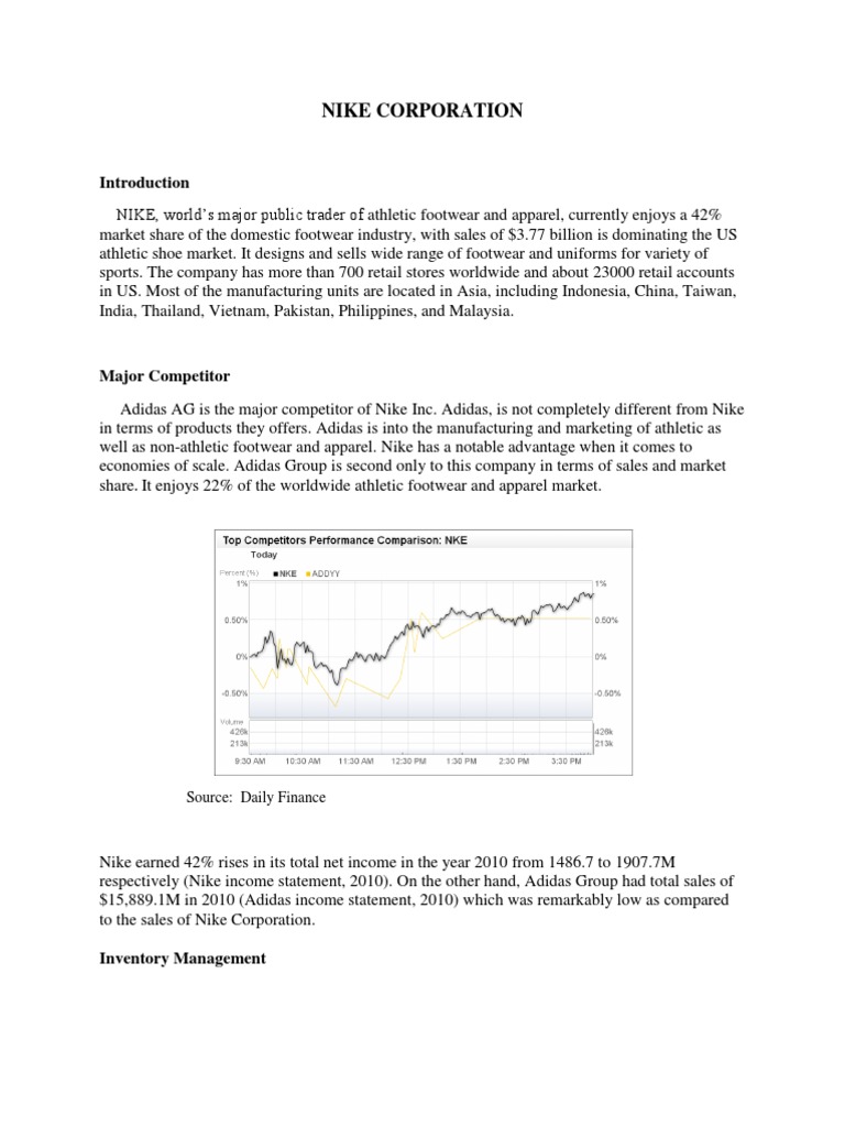 Nike Corporation | PDF | Nike | Logistics