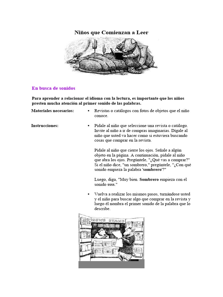 Actividades Para Aprender A Leer Y Escribir Pdf