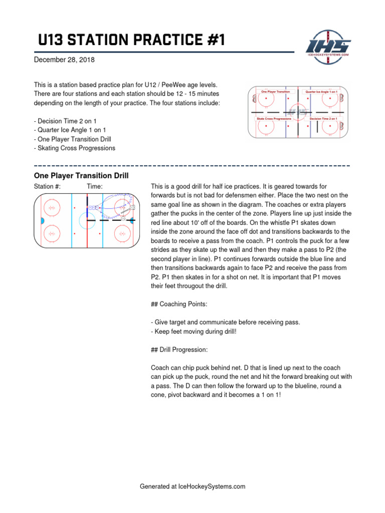 U13 Station Practice #1 | PDF | Sports