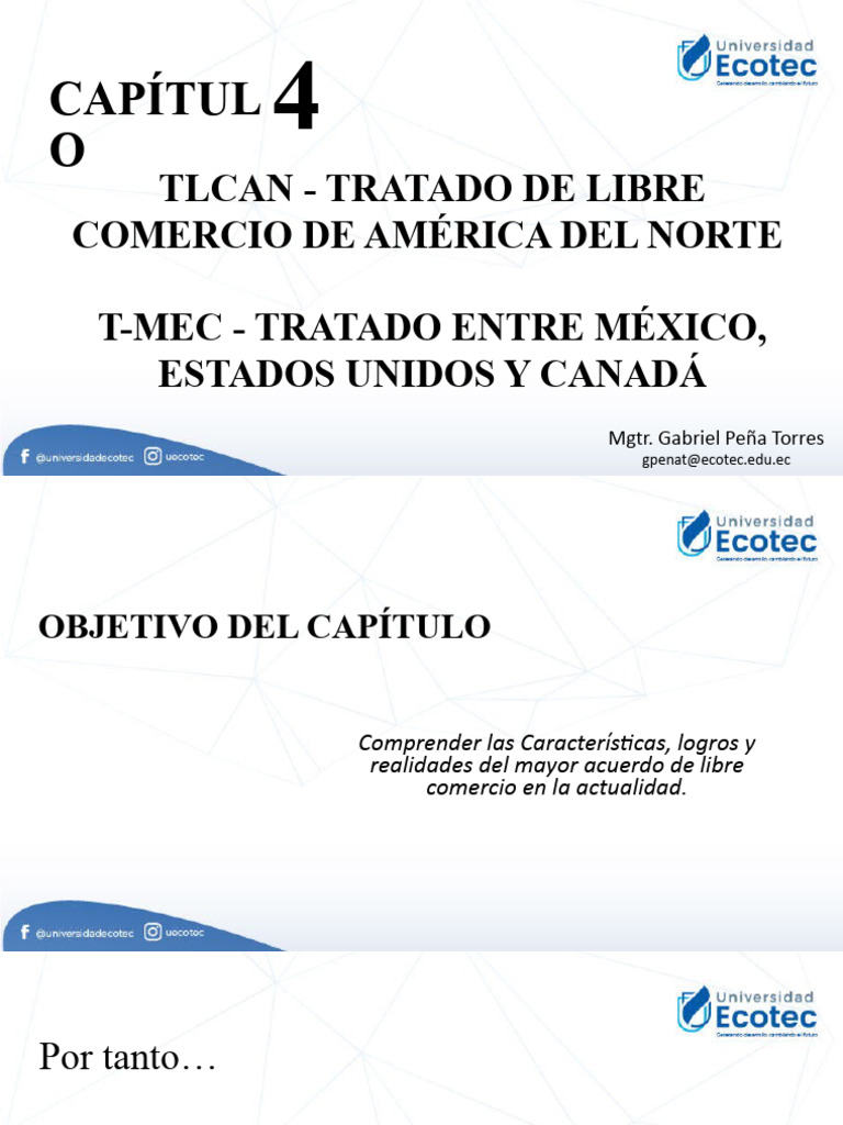 4.capitulo 4. Tlcan T-Mec | PDF | Tratado de Libre Comercio ...