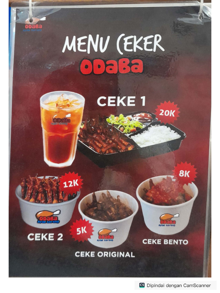 Menu Odaba 1 | PDF