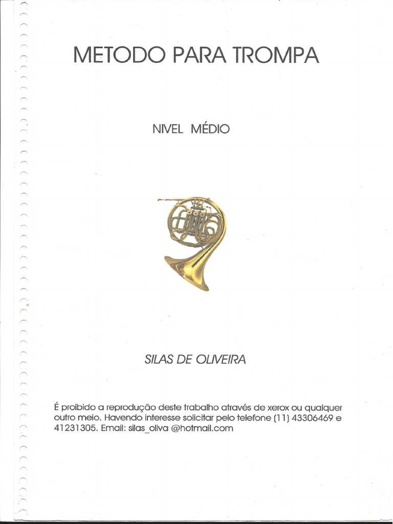 MÉTODO de Trompa - Silas de Oliveira - Parte 1 | PDF
