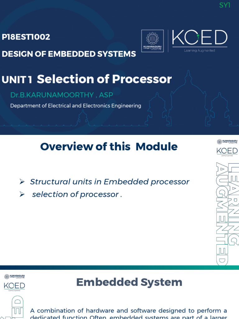 Selection of Processor | PDF | Embedded System | Operating System Selection of Processor | PDF | Embedded System | Operating System