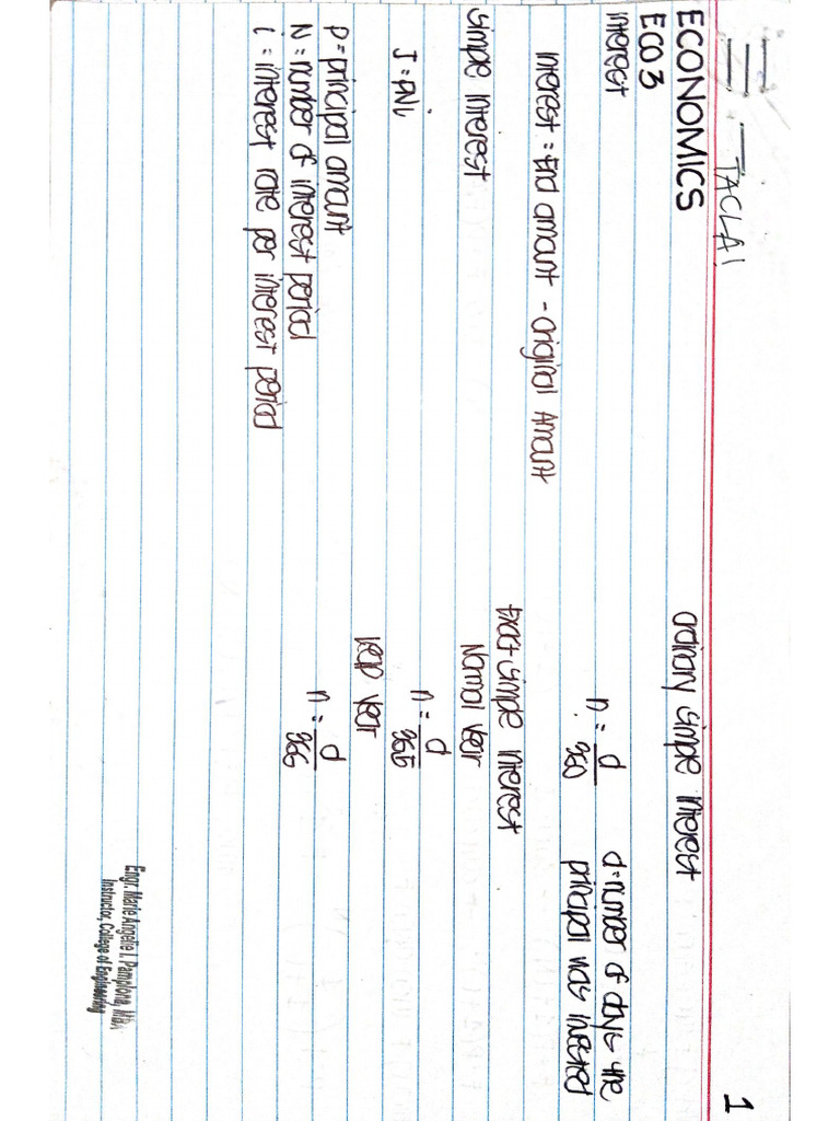 Formulas COE ECO | PDF