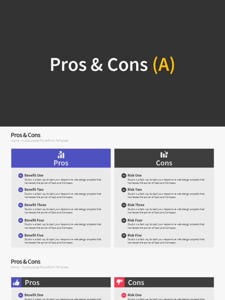 W12A - Pros & Cons | PDF