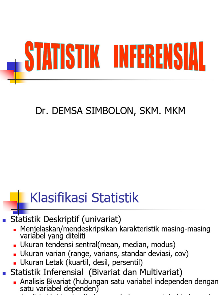 Panduan Statistik Inferensial | PDF | Sains & Matematika