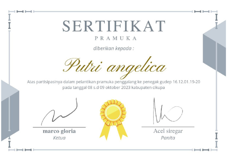 Putri Angelica 10 Otkp 2 | PDF