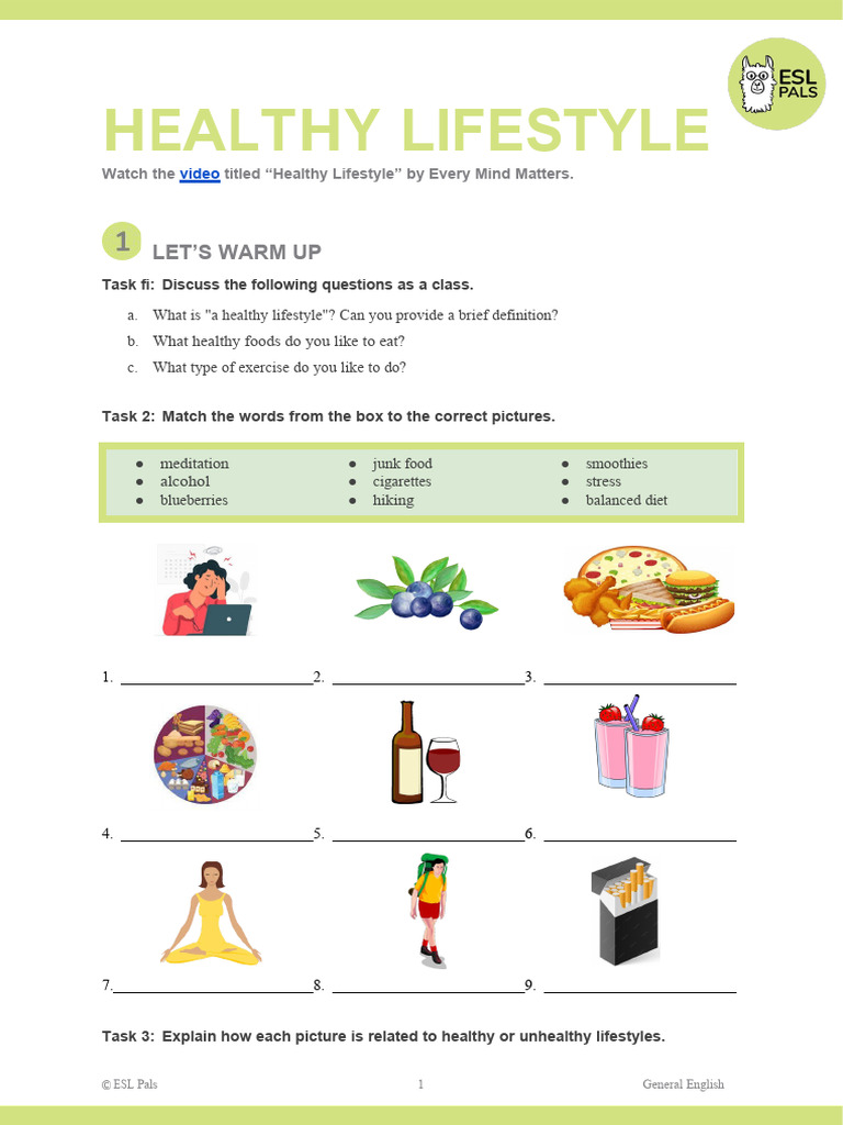 (SV) Healthy Lifestyle | PDF | Healthy Diet | Diet (Nutrition)