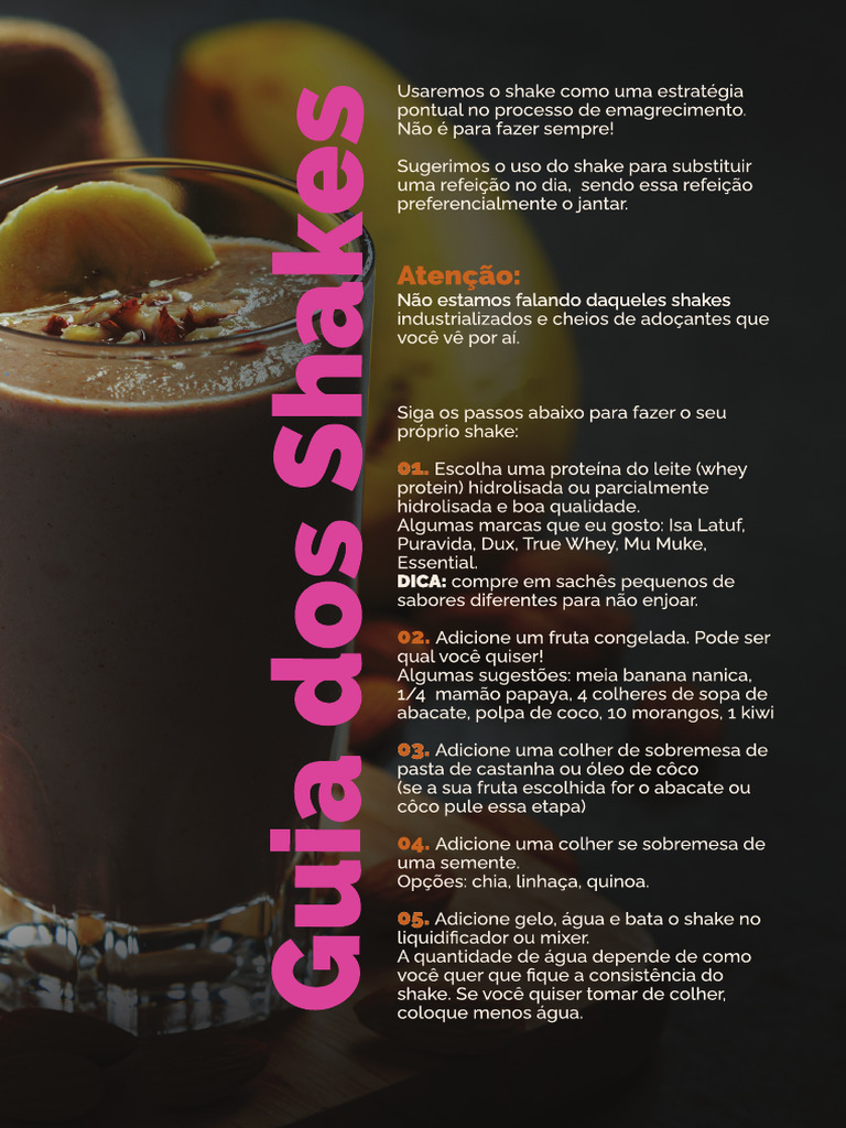 Guia Dos Shakes A4 | PDF