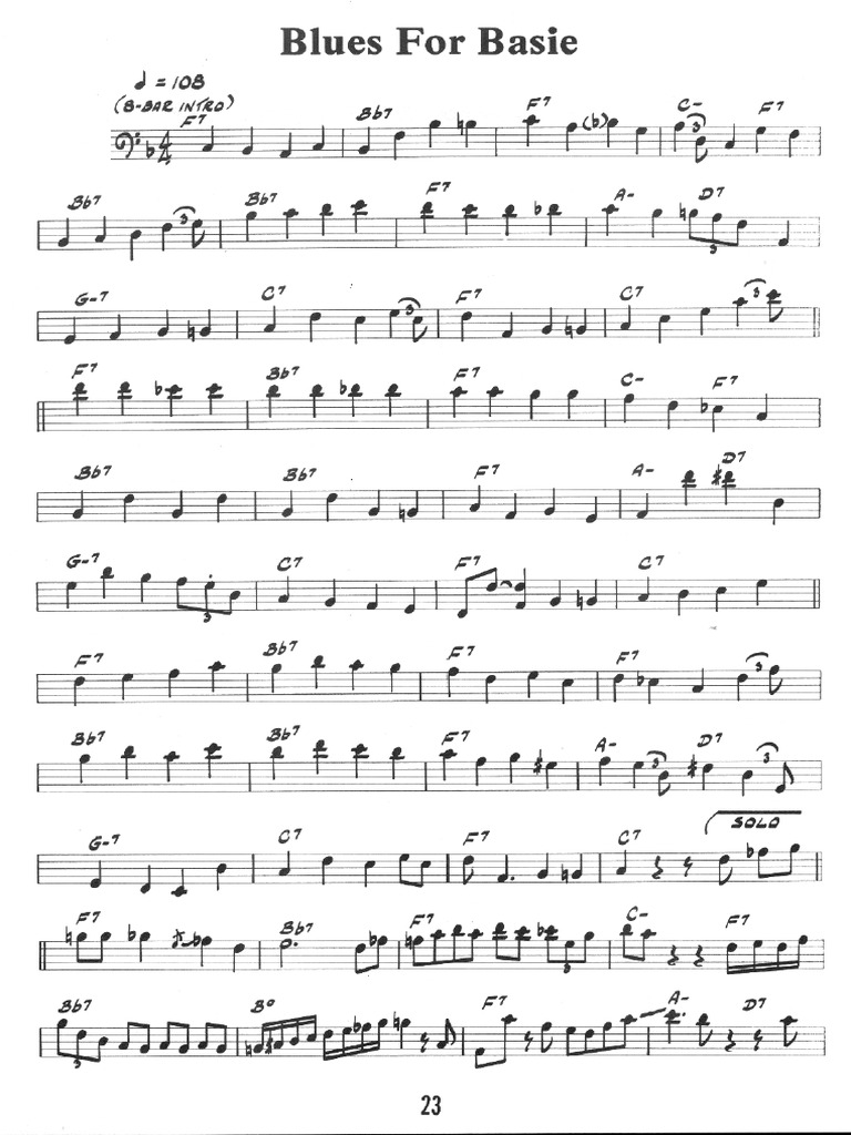 Blues For Basie (Ray Brown) | PDF