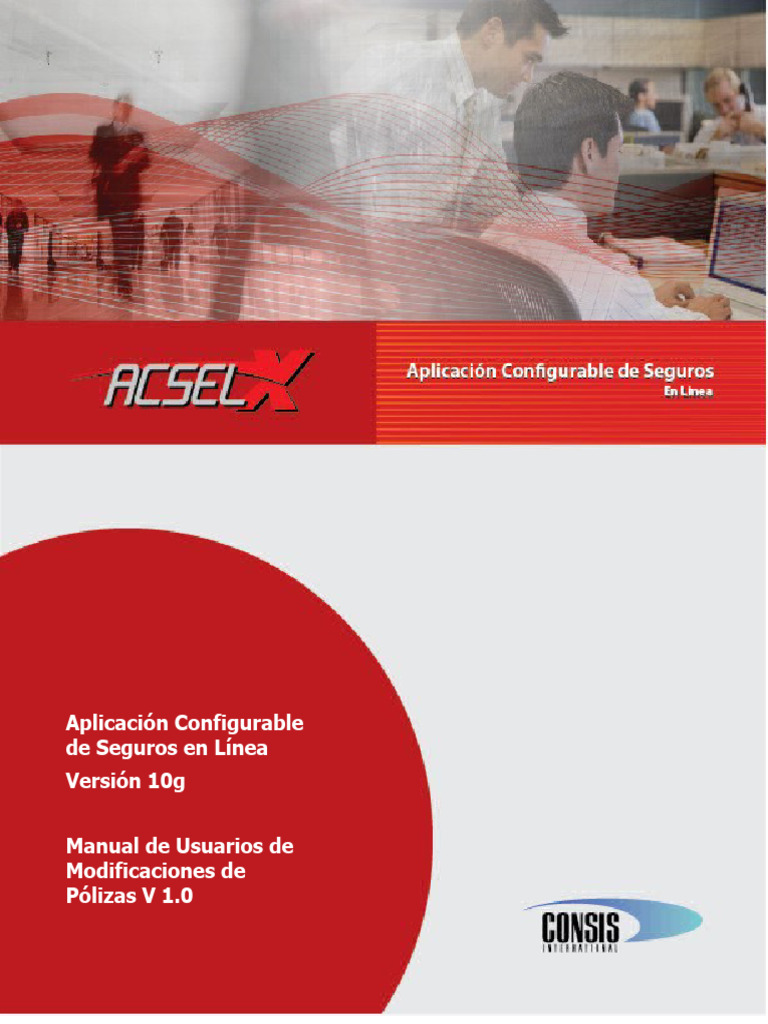 Manual de Usuarios de Modificaciones de Pólizas Acsel - X 10g | PDF ...