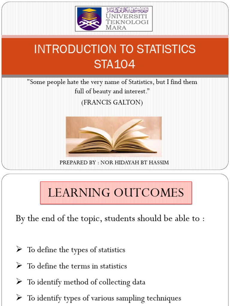 Chapter 1 Sta104 | PDF | Statistics | Sampling (Statistics)