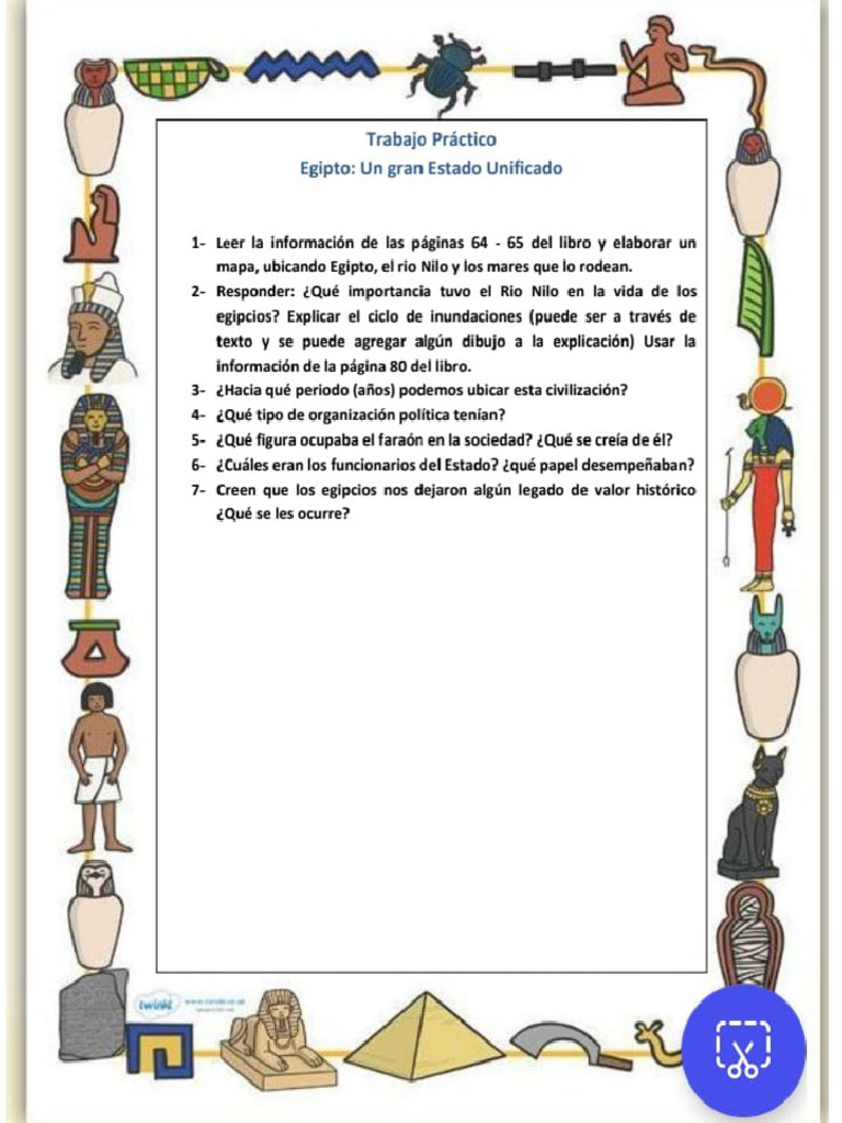 Egipto, TRABAJO PRACTICO #5 SEGUNDO TRIMESTRE | PDF