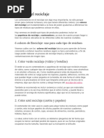 Código de Colores para Reciclaje en México | PDF | Residuos | Reciclaje