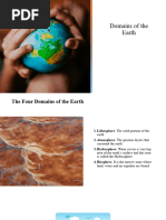 Earth's Four Major Domains | PDF | Oceans | Earth