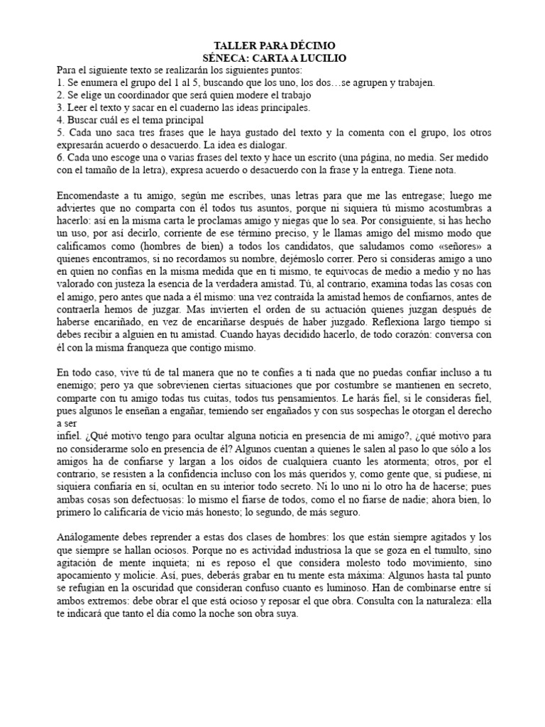 Taller para Décimo | PDF