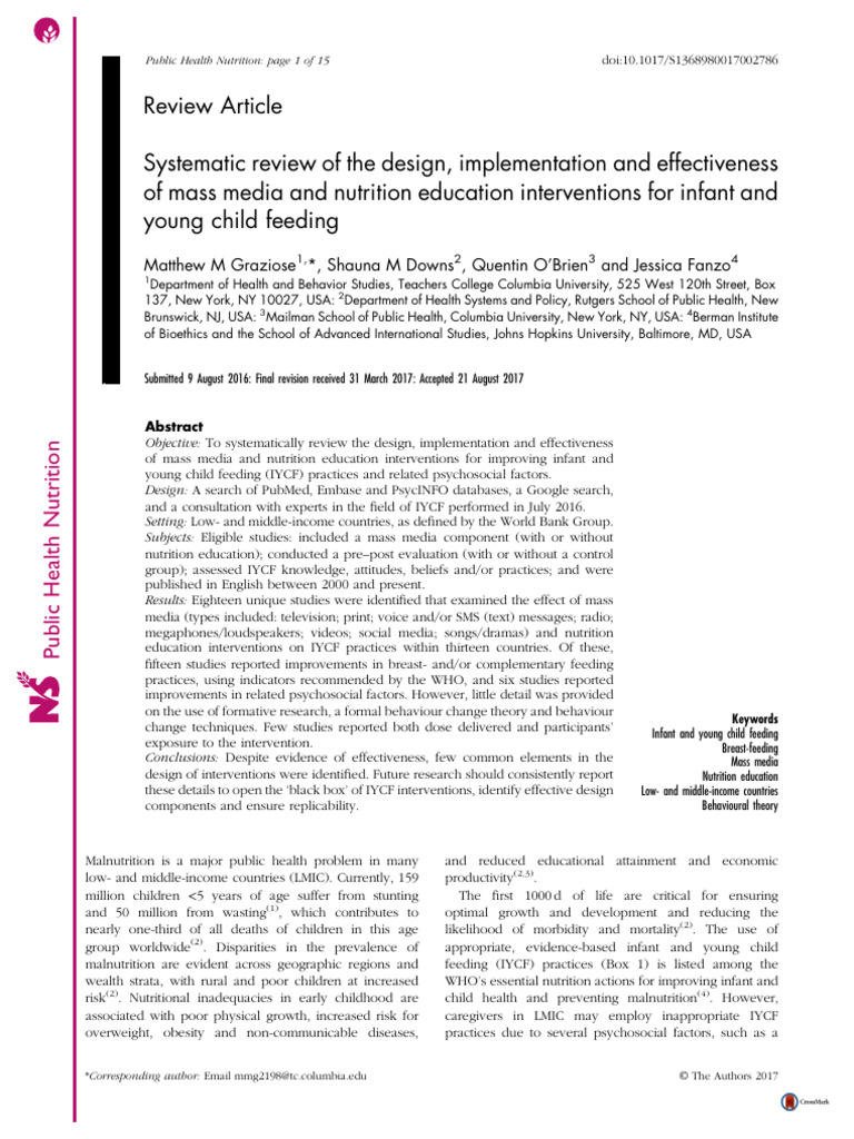 2017 Systematic Review of The Design, Implementation and Effectiveness ... 2017 Systematic Review of The Design, Implementation and Effectiveness ...