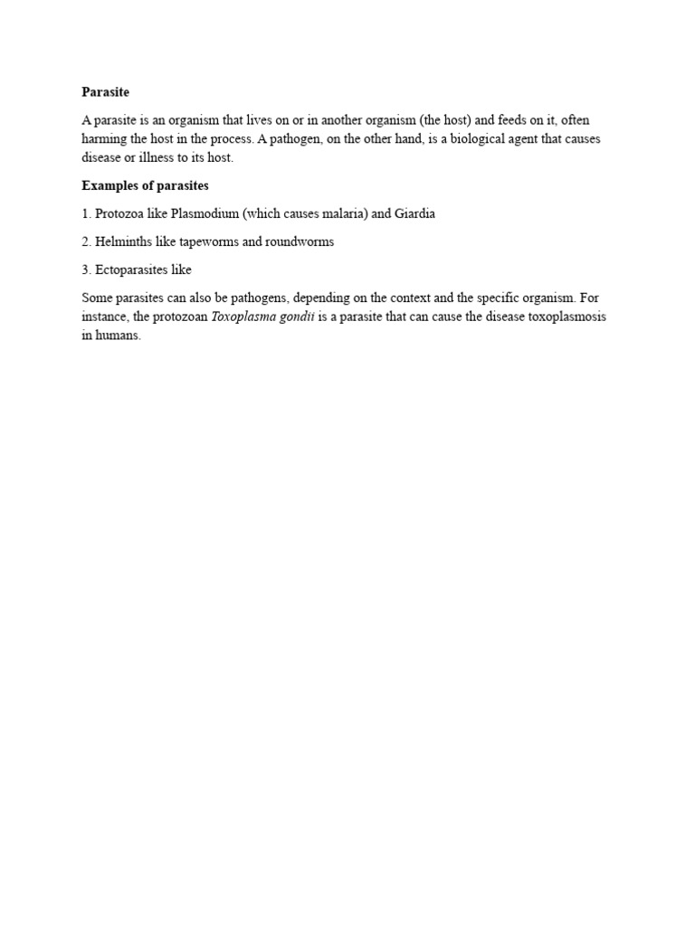 Pathogenesis of Parasites | PDF | Plasmodium Falciparum | Parasitism