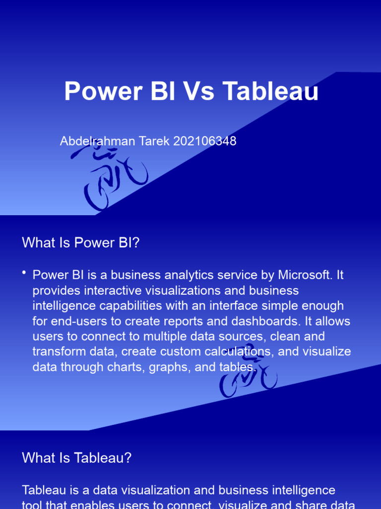 Power BI Vs Tableau | PDF | Computing | Information Technology