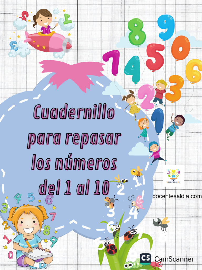 Cuadernillo para Repasar Los Numeros Del 1 Al 10 | PDF