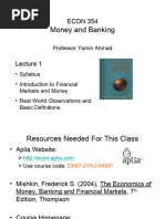 Monetary Economics Lecture Notes | PDF | Economics | Macroeconomics