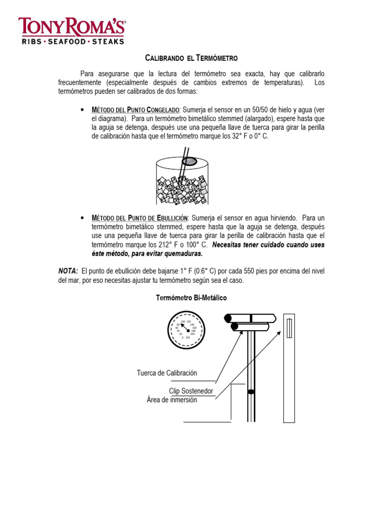 1-Calibrando El Termómetro | PDF