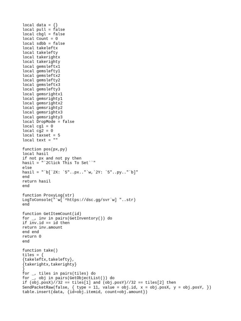 BTK HELPER - Lua | PDF
