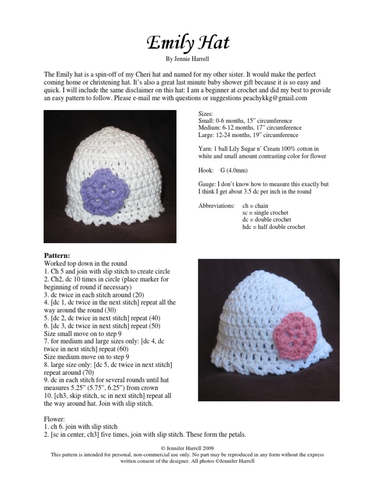 Emily Hat 2-14-11 | PDF