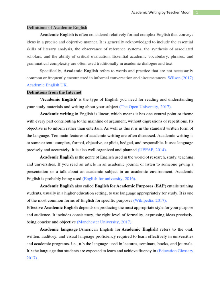 Academic Style (Lecture Note) | PDF | English Language | Vocabulary