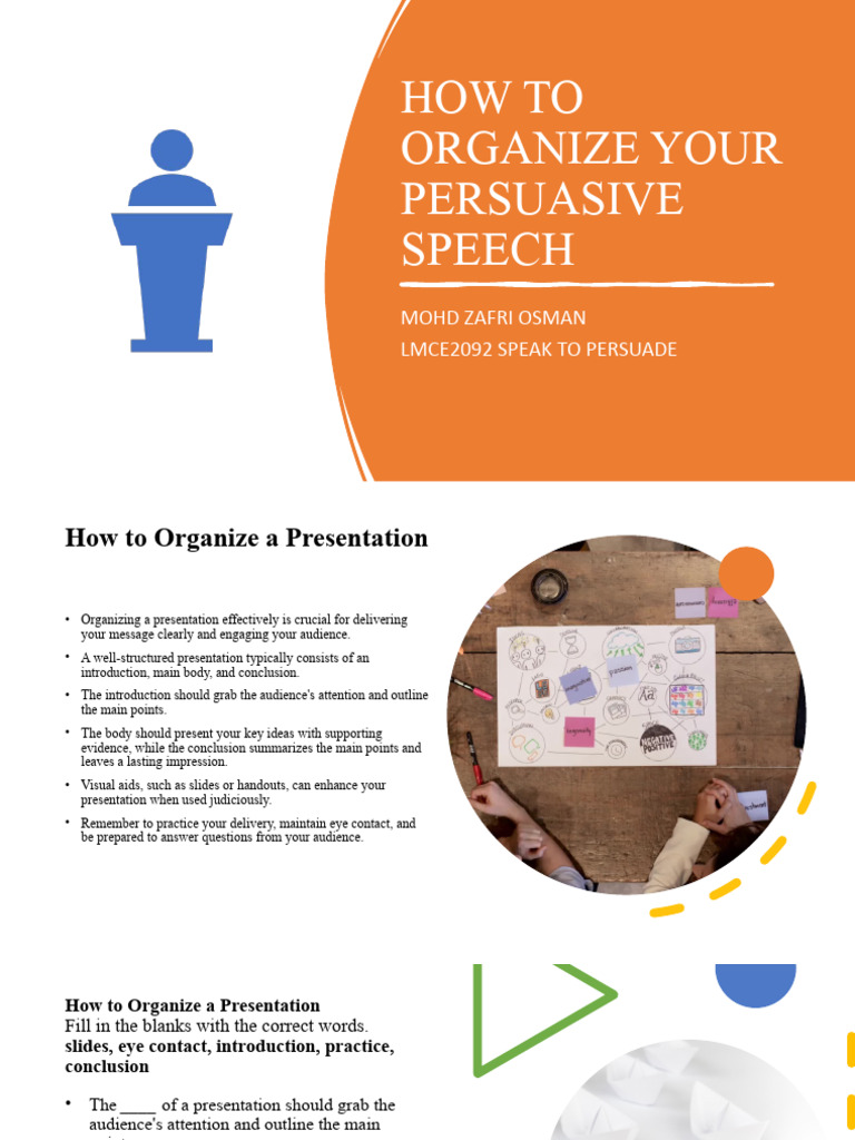 How to Organize Your Persuasive Speech | PDF | Argument | Human ...