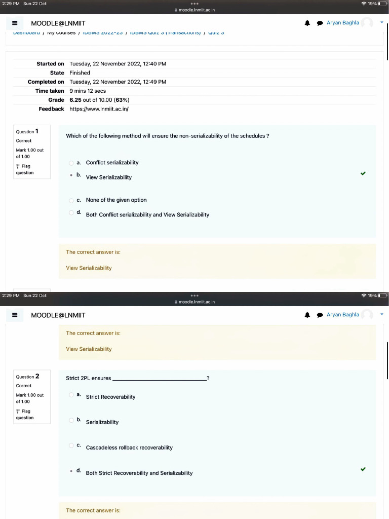 Idbms Quiz | PDF | Computer Data | Information Technology Management