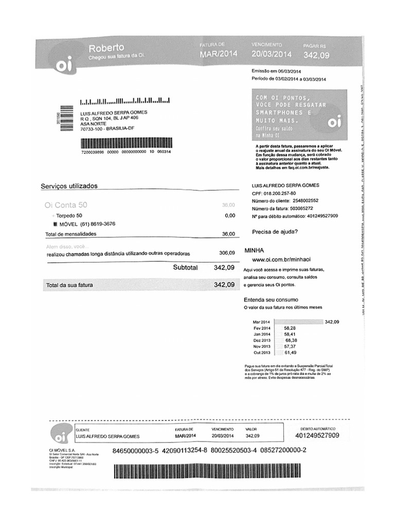 Oi Comprovante | PDF