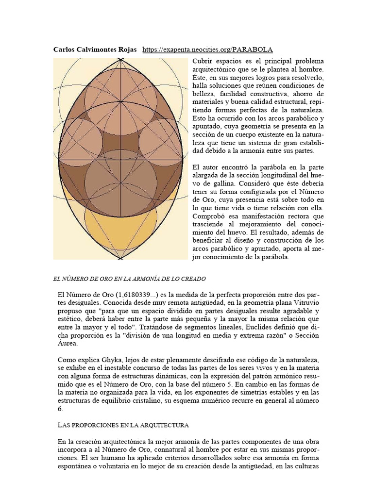 DIBUJO RAZÓN AÚREA Carlos Calvimontes Rojas | PDF | Geometría