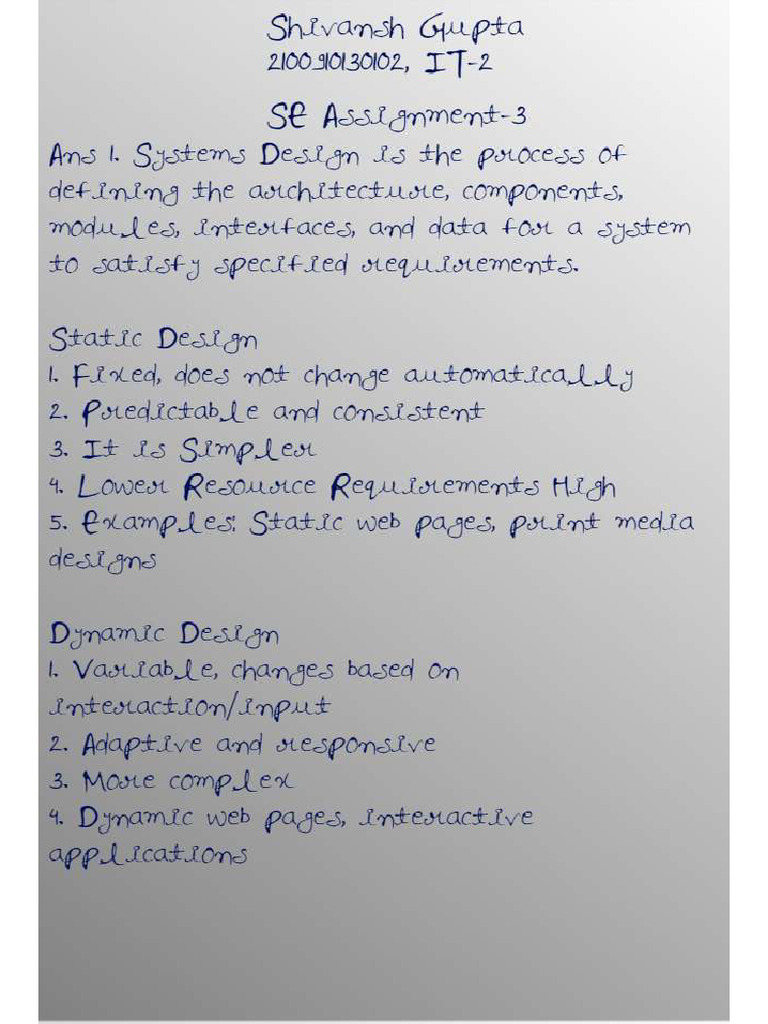 SE Assignment 3 | PDF