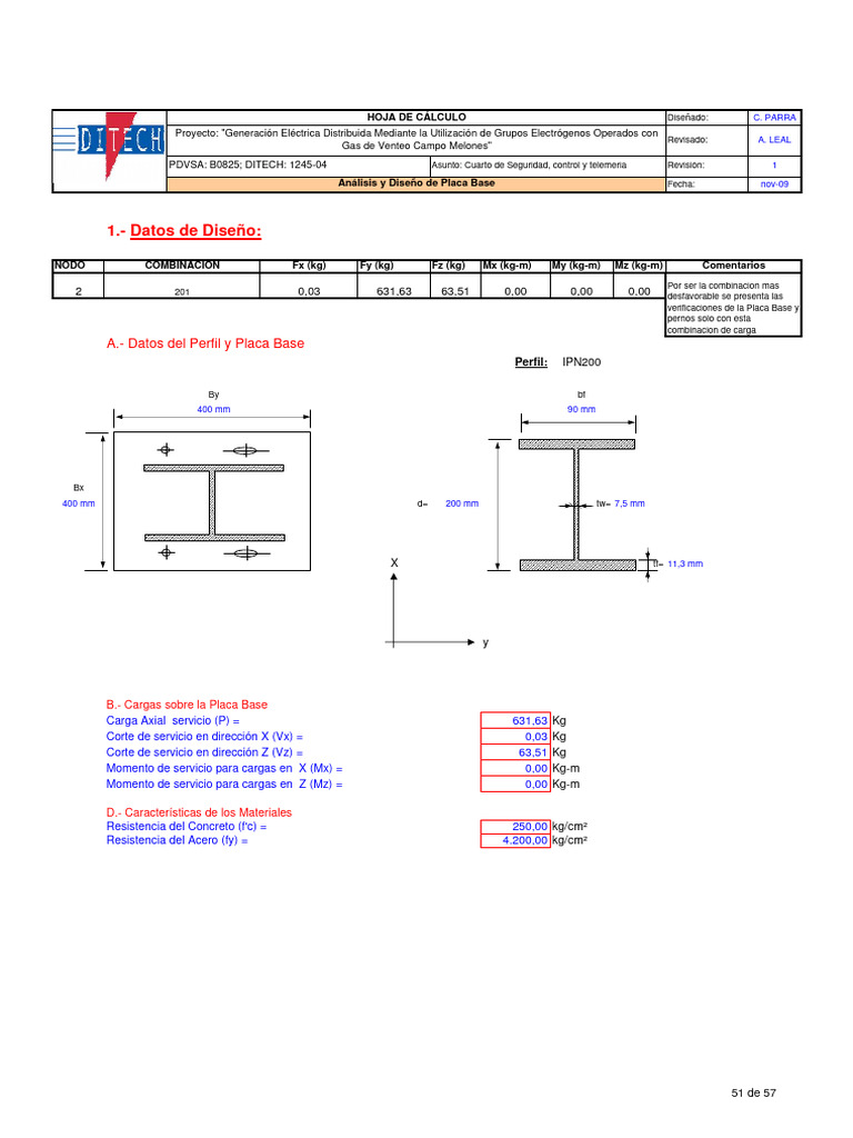 Placa Base - 1 | PDF | Mecánica de Medios Continuos