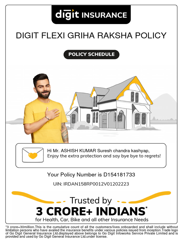 D154181733 Flexi Griha Raksha Schedule | PDF | Insurance