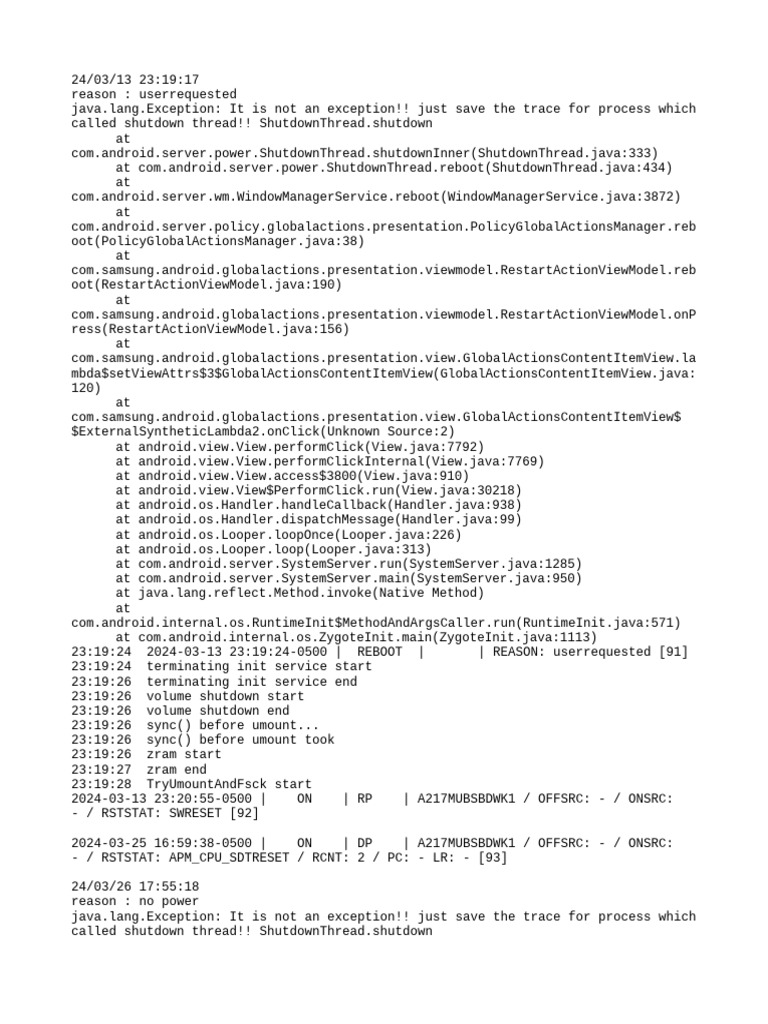Power Off Reset Reason Backup Pdf Java Programming Language Models Of Computation