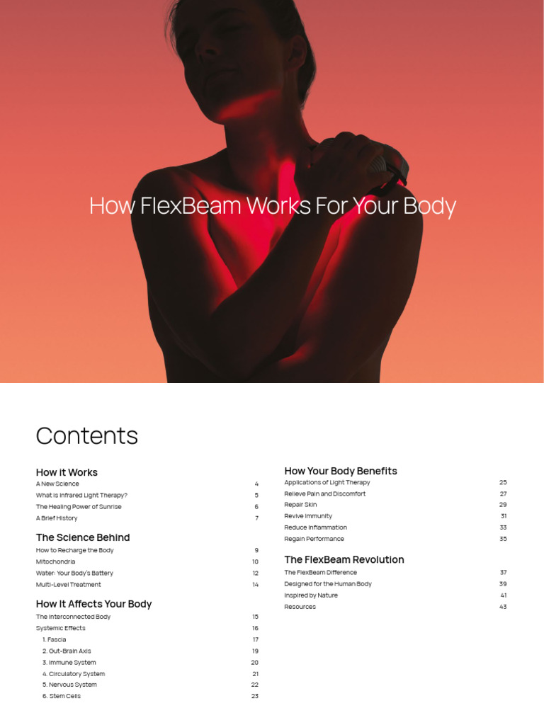 How Flexbeam Works For Your Body | PDF | Mitochondrion | Adenosine ...