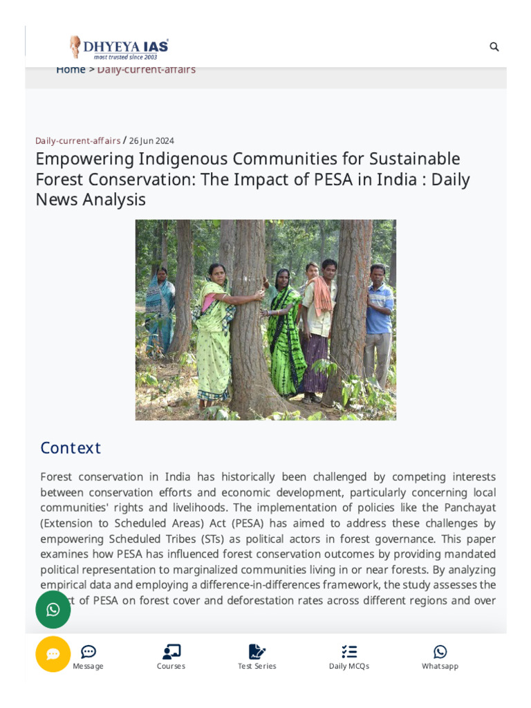 Forest Conservation | PDF | Governance | Conservation Biology