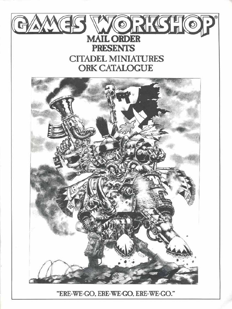 Warhammer 40k - Catalogue - Citadel Miniatures Ork Catalogue 1994 | PDF