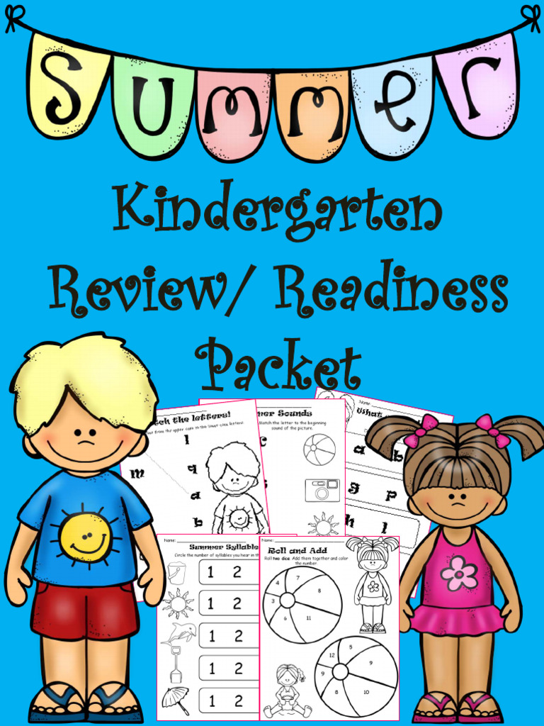 Kindergarten Summer Readiness Packet | PDF