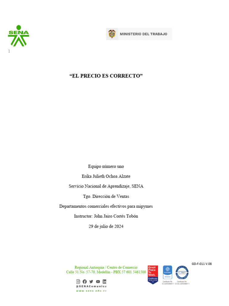 El Precio Es Correcto | PDF | Comportamiento | Los consumidores