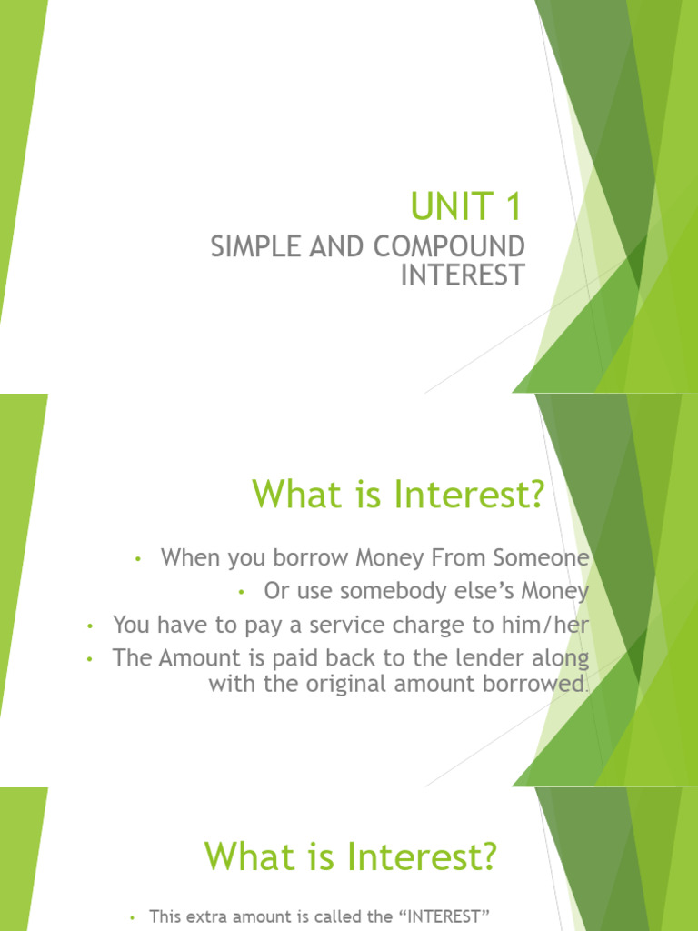 Unit 1 Introduction To Business Computations 11 | PDF | Interest ...