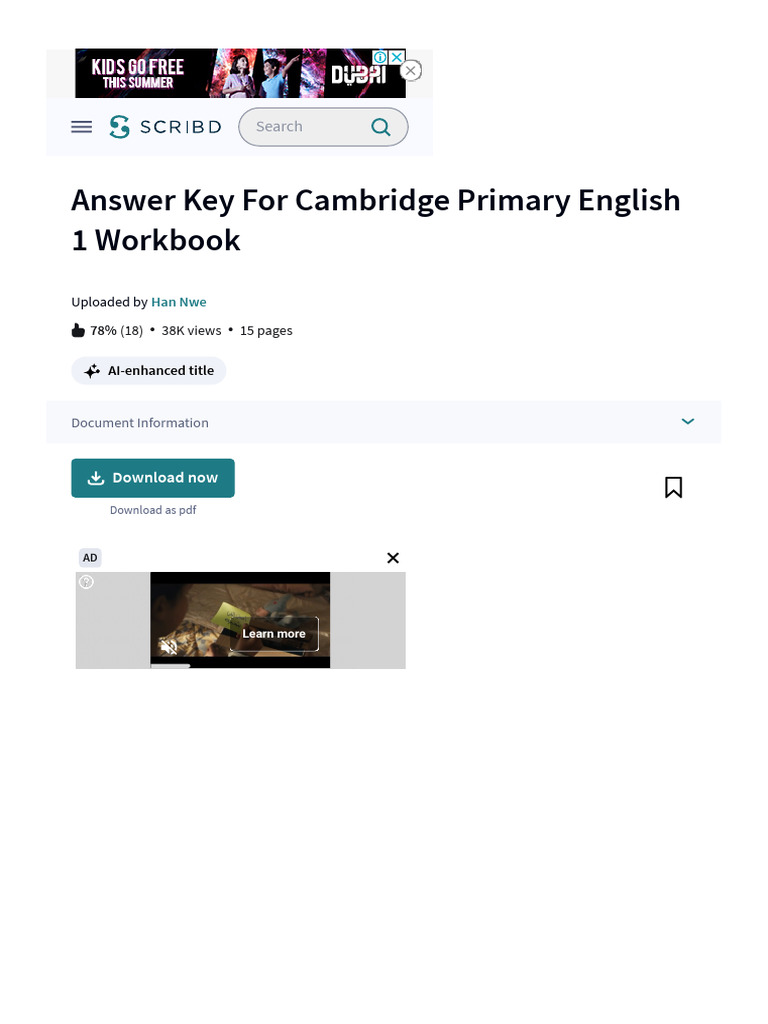 answer-key-for-cambridge-primary-english-1-workbook-pdf-pdf-scribd