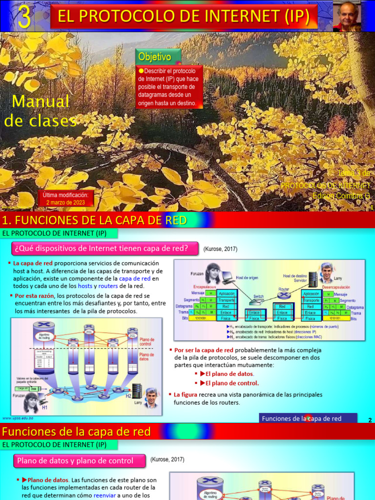 El Protocolo de Internet (IP) (2.3.23) | PDF | Protocolos de internet | Enrutador (Computación)