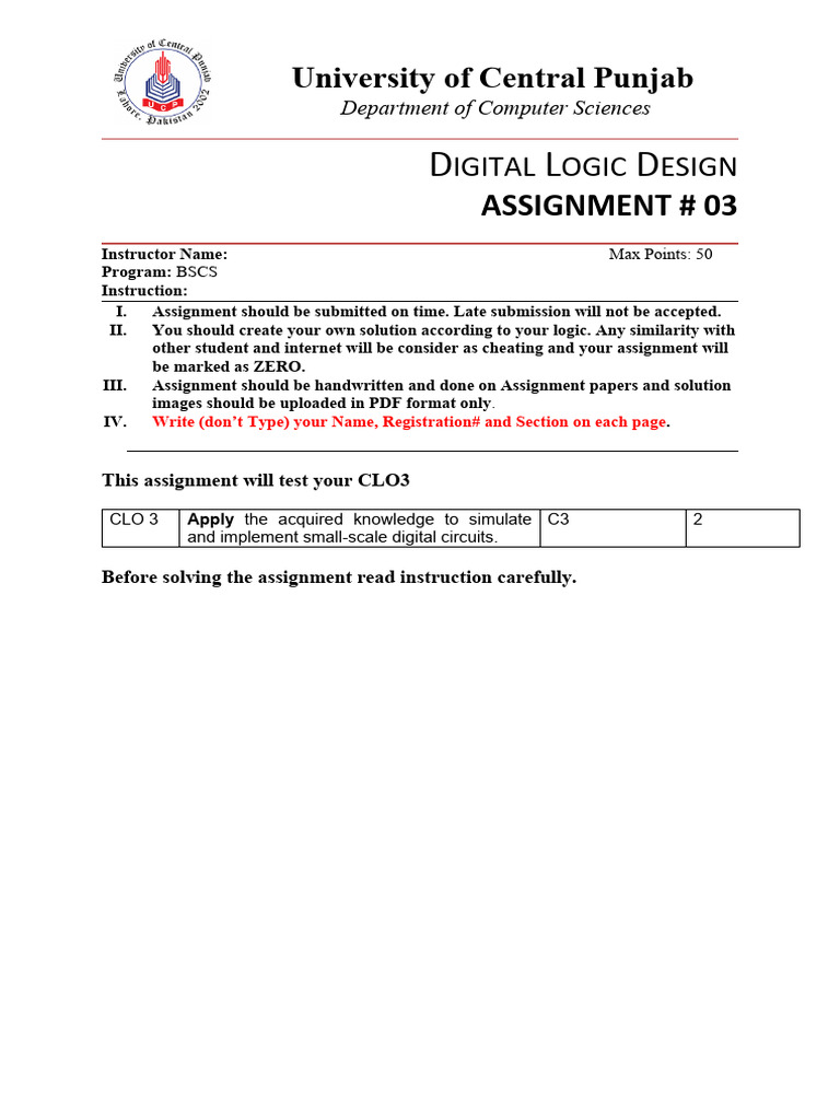 Assignment 03 S24 | PDF | Computer Architecture | Computer Science