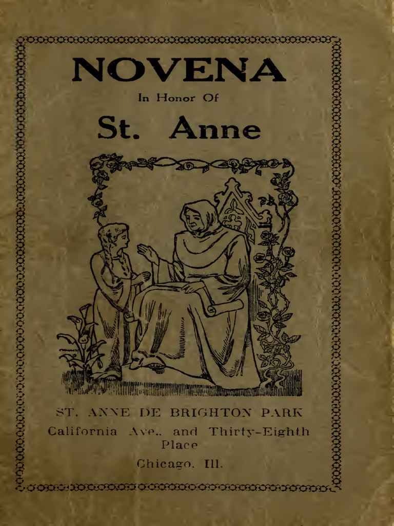 Novena in Honor of St. Anne | PDF | Eucharist | Penance