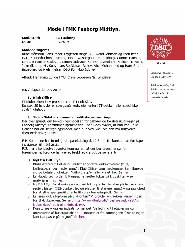 Faaborg-Midtfyn 020919 | PDF