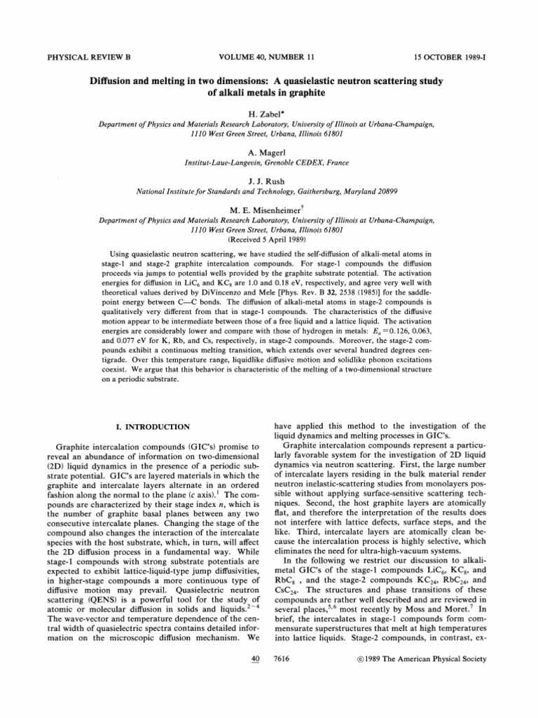Diffusion and melting in two dimensions | PDF | Liquids | Scattering