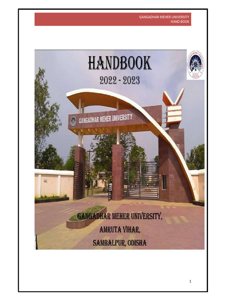 Gangadhar Meher University Hand Book | PDF | Doctor Of Philosophy ...